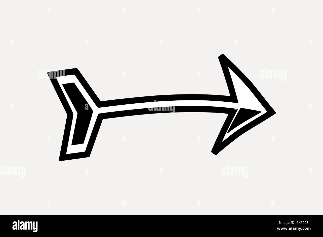 Black arrow clipart, business graphic vector Stock Vector Image & Art ...