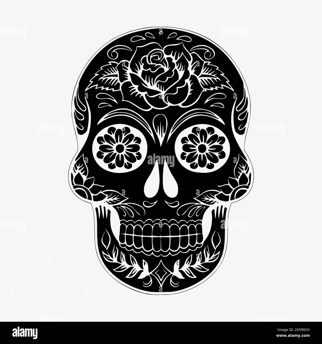 Day Of The Dead Skull Clipart