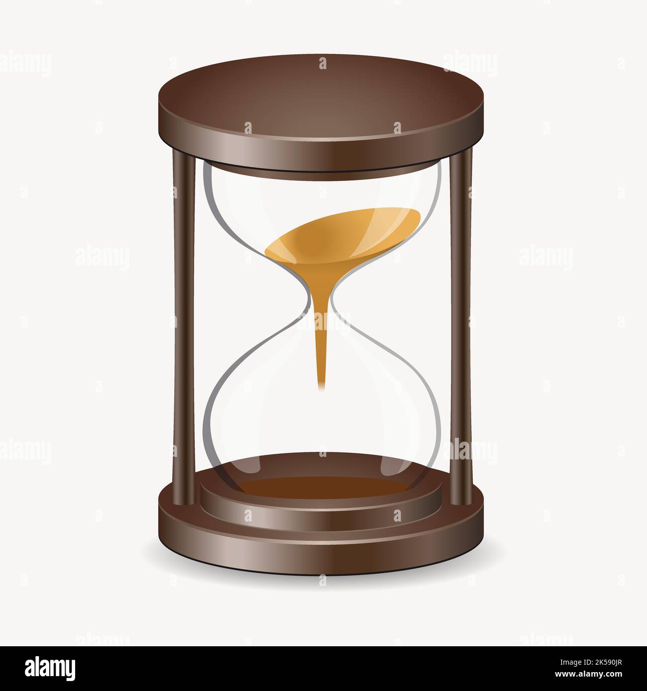 Hourglass sticker, object illustration vector Stock Vector Image & Art ...