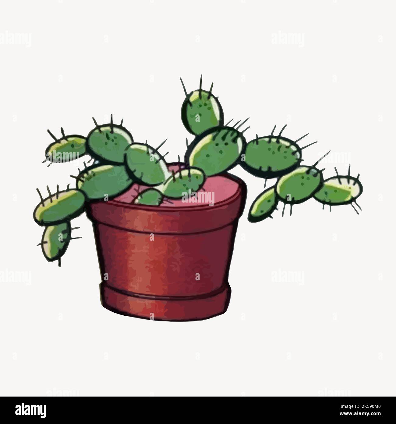 Cactus pot clipart Stock Vector Images - Alamy