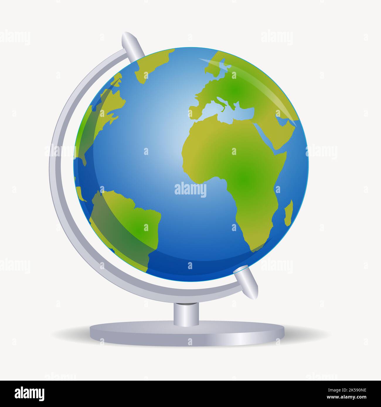 Spinning globe clipart, education illustration vector Stock Vector ...