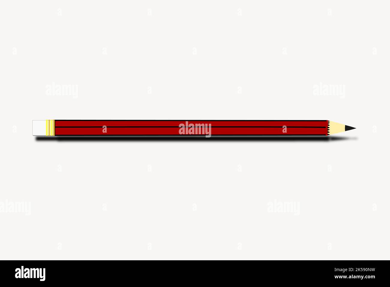 Red pencil clipart Stock Vector Images - Alamy