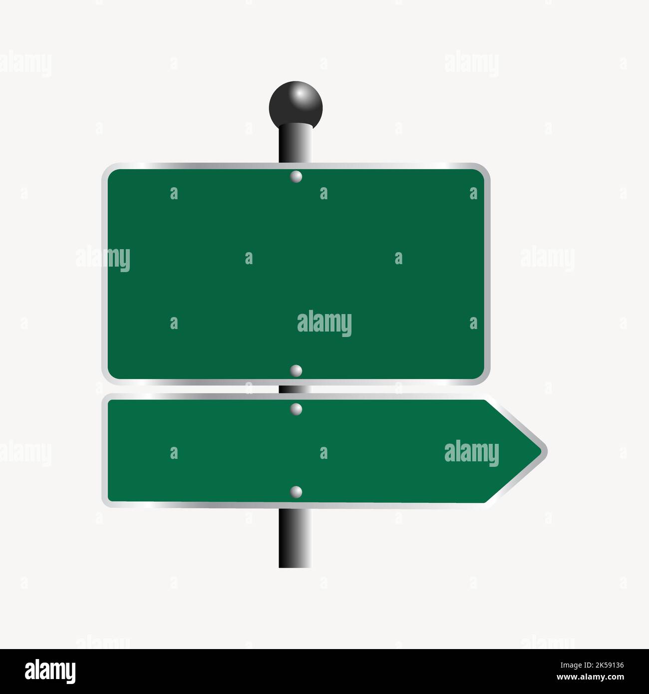 Street signs sticker, green illustration vector Stock Vector Image ...