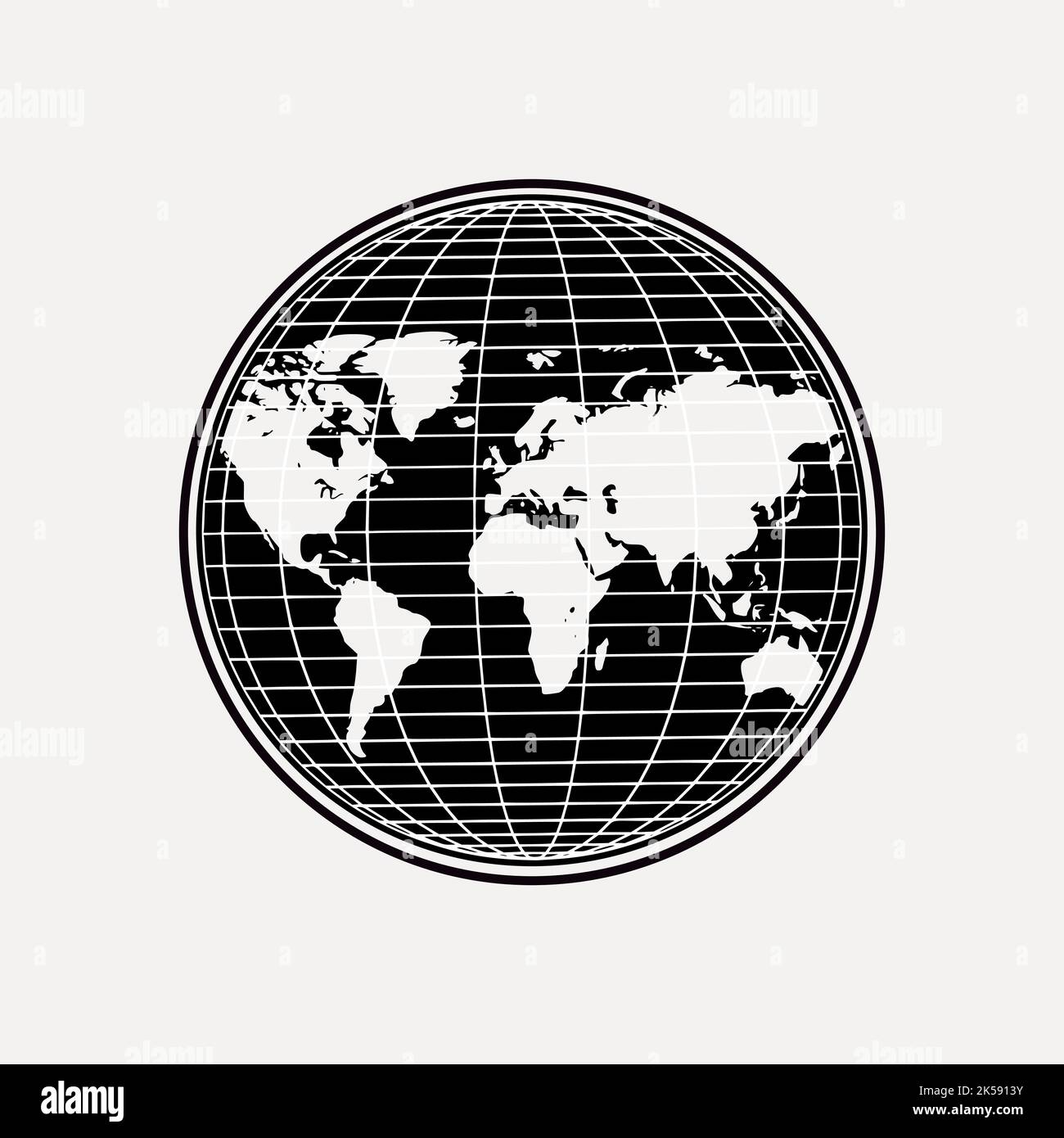 Globe drawing, geography illustration vector Stock Vector Image & Art ...