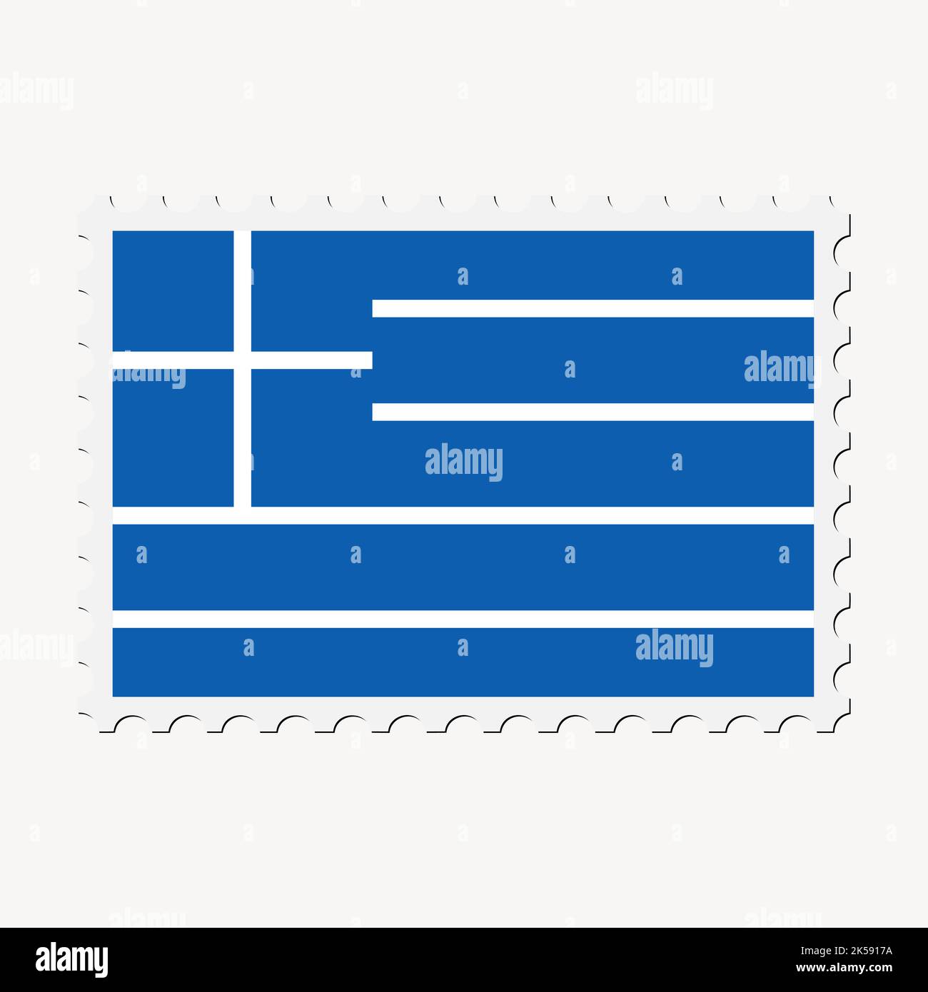 Greece flag clipart, postage stamp vector Stock Vector Image & Art - Alamy