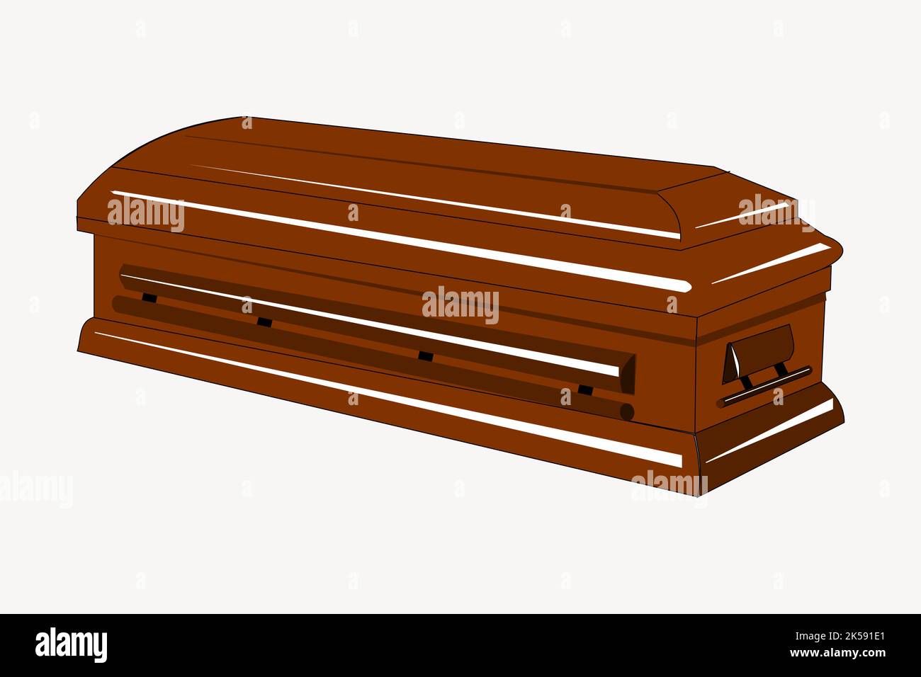 Funeral casket clipart, coffin illustration vector Stock Vector Image & Art - Alamy