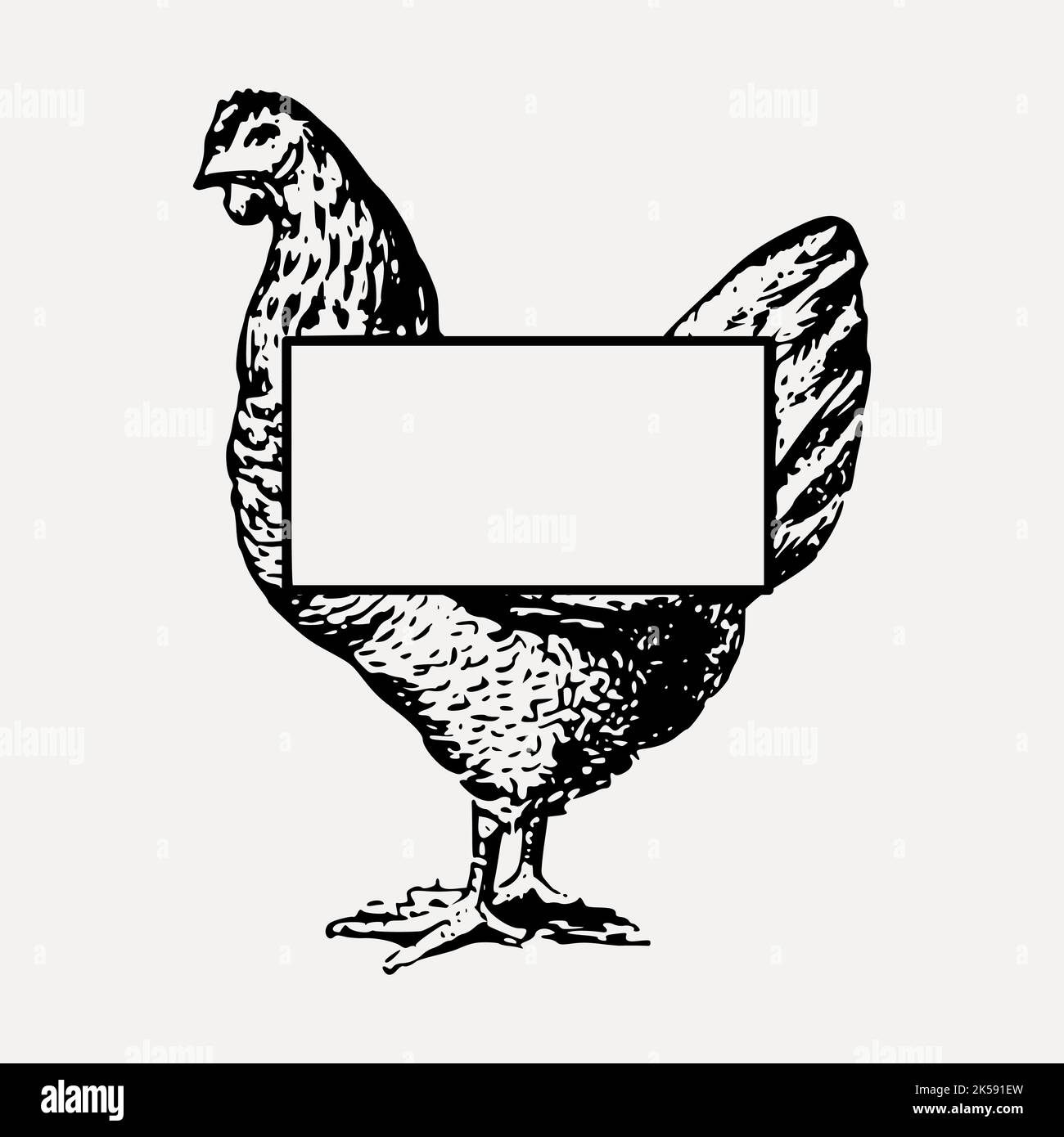 Chicken frame clipart hi-res stock photography and images - Alamy