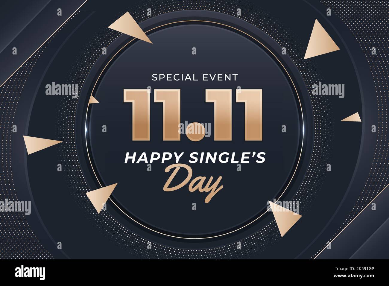 realistic single s day background vector design illustration Stock ...