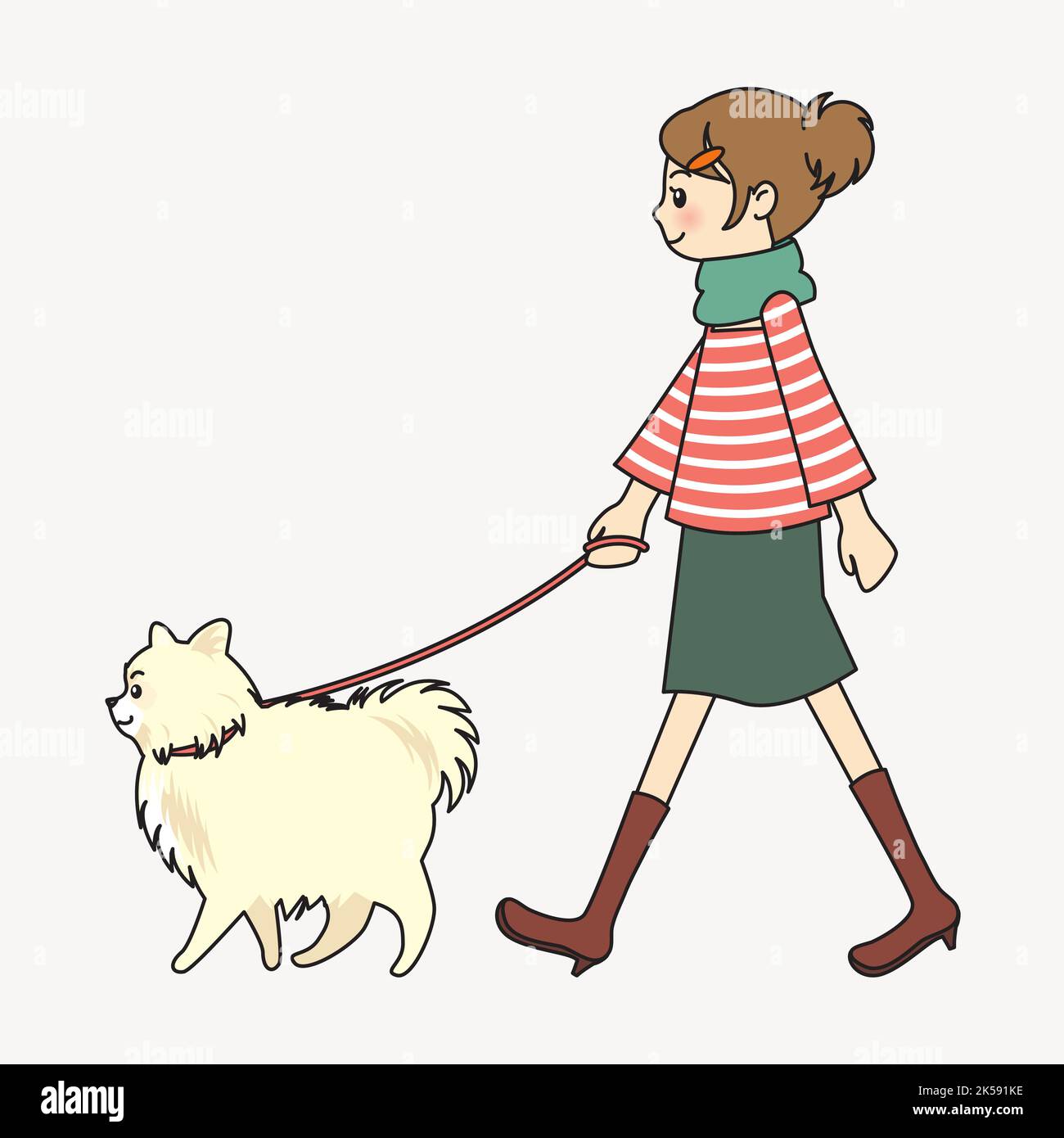 Dog routine vector vectors hi-res stock photography and images - Alamy