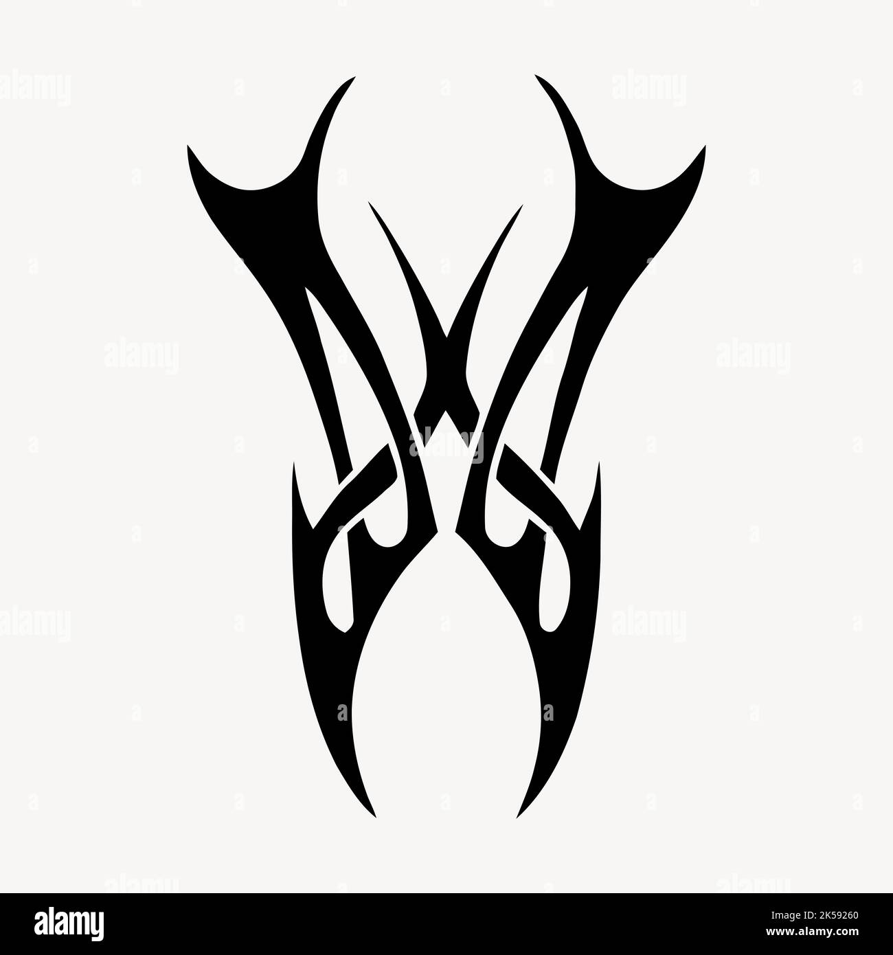 Tribal tattoo sticker, abstract illustration vector Stock Vector Image ...