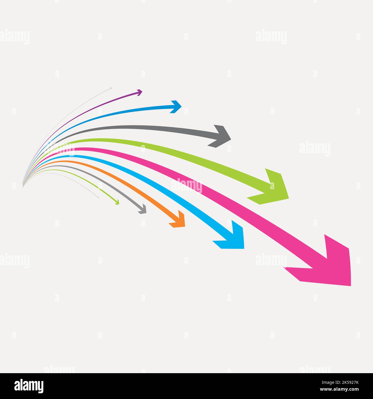 Colorful arrow clipart Stock Vector Images - Alamy