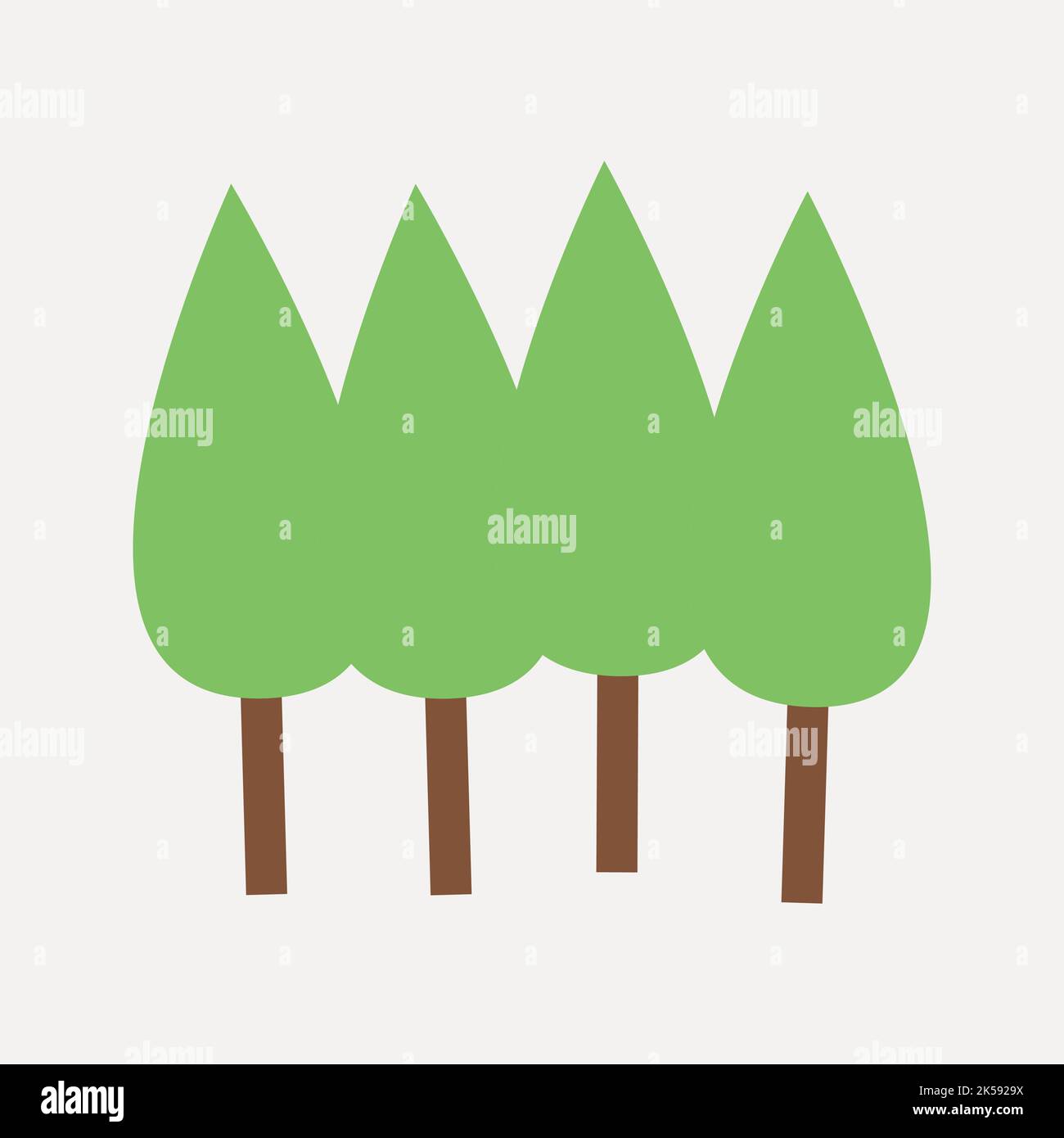 Tree forest clipart hi-res stock photography and images - Alamy