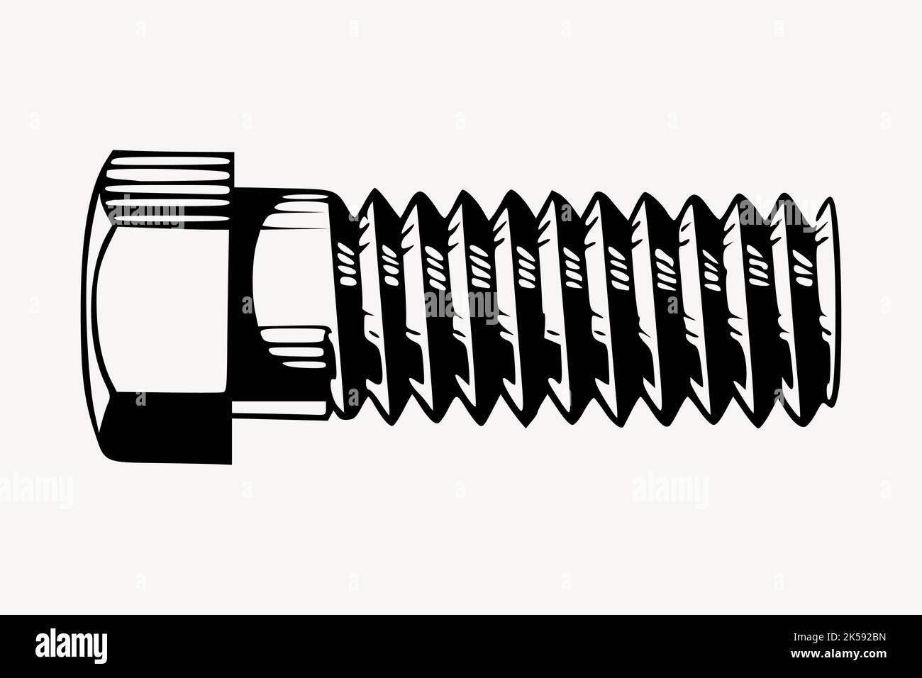 Bolt screw clipart, object illustration vector Stock Vector Image & Art - Alamy