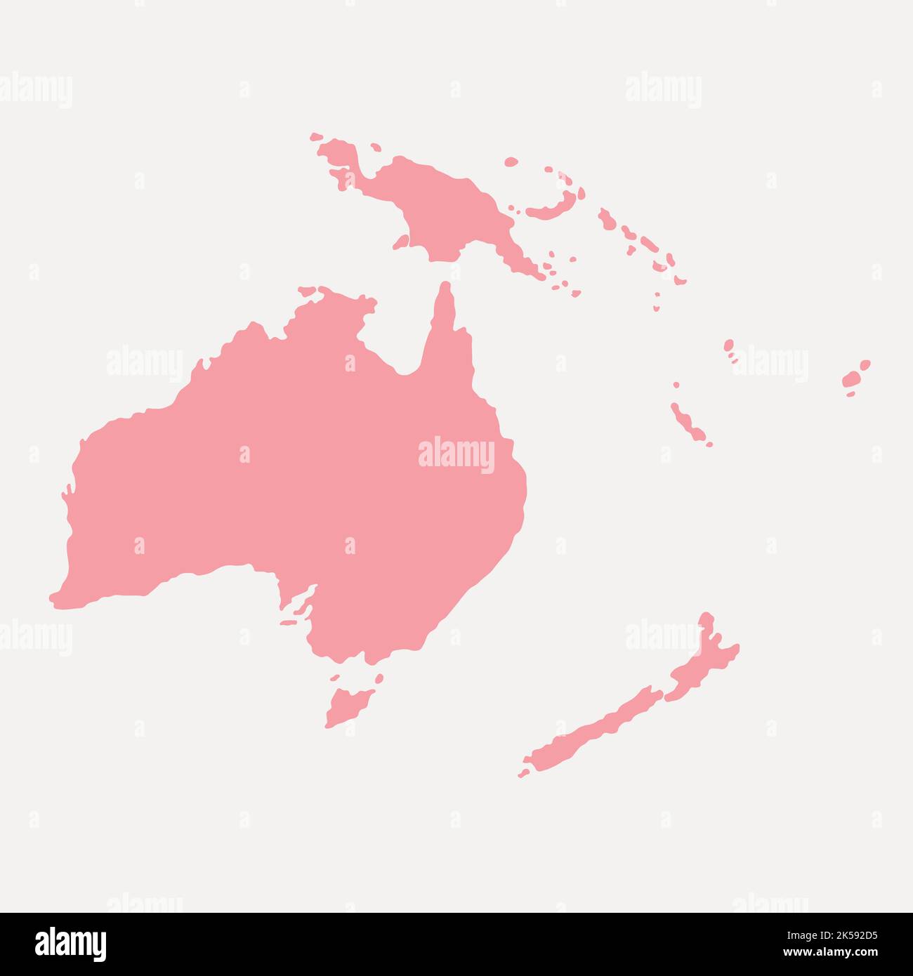 Australia map clipart, pink illustration vector Stock Vector Image ...