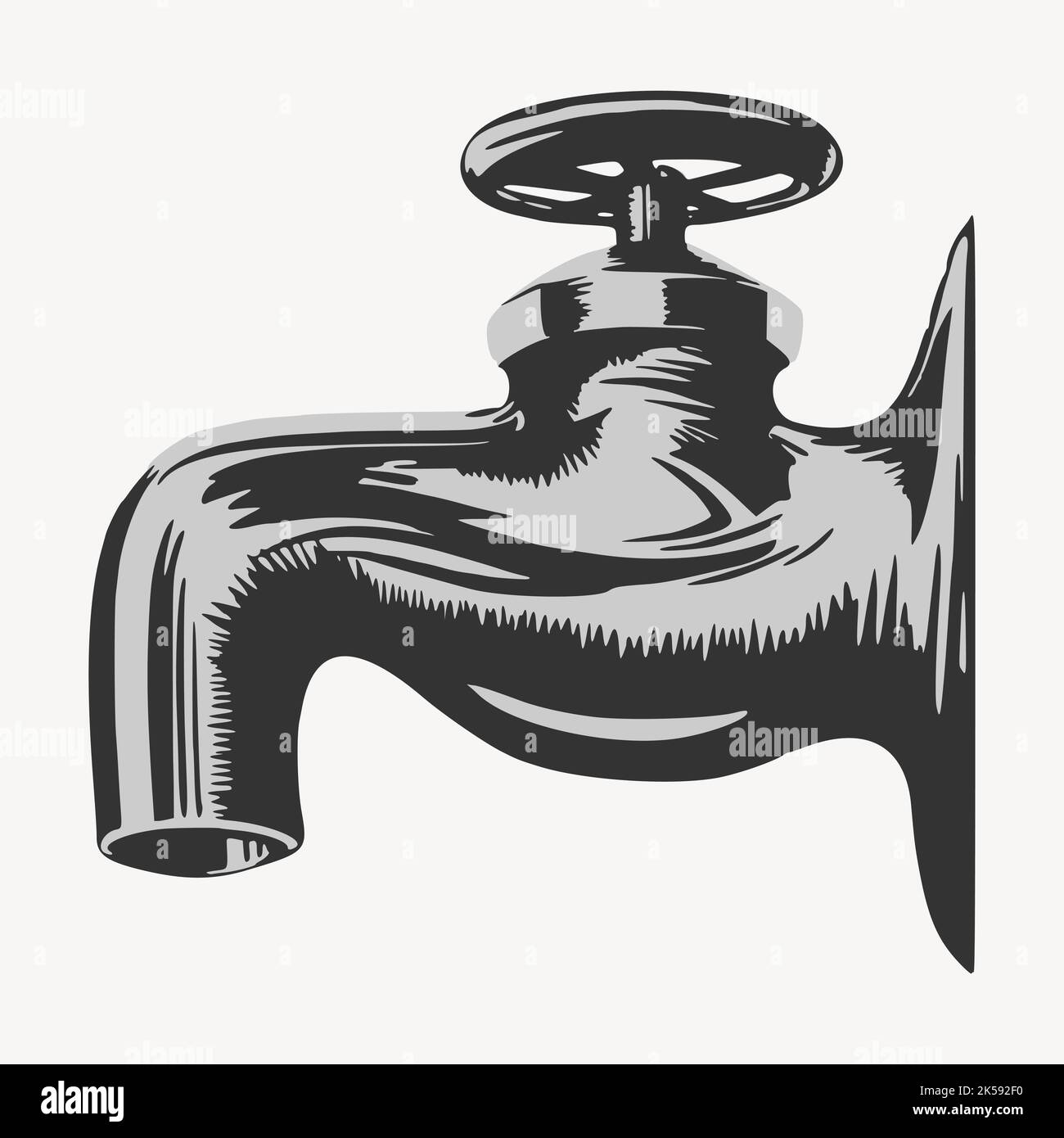 Tap clipart, water utility illustration vector Stock Vector Image & Art ...