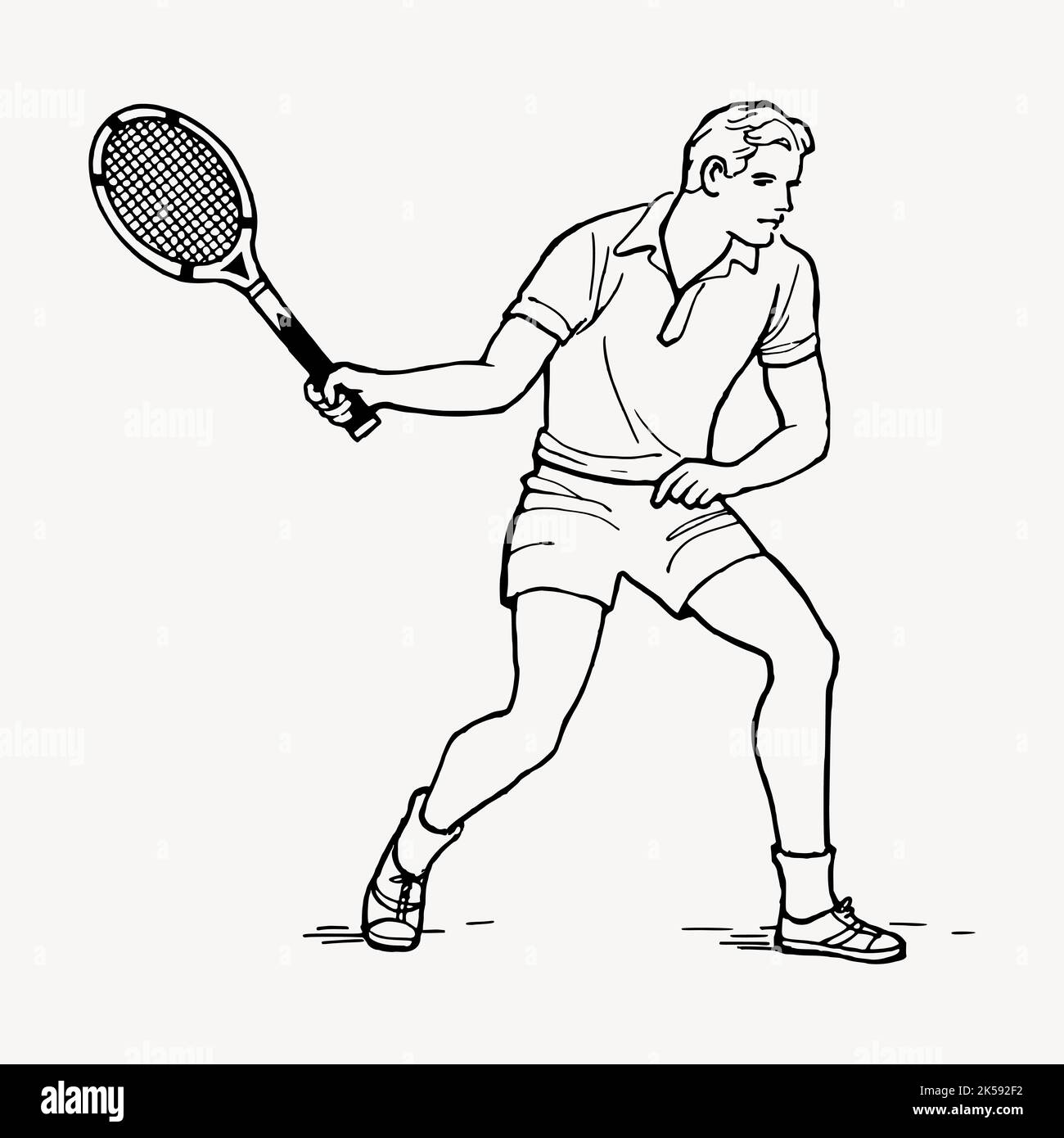 Tennis player clipart hi-res stock photography and images - Alamy