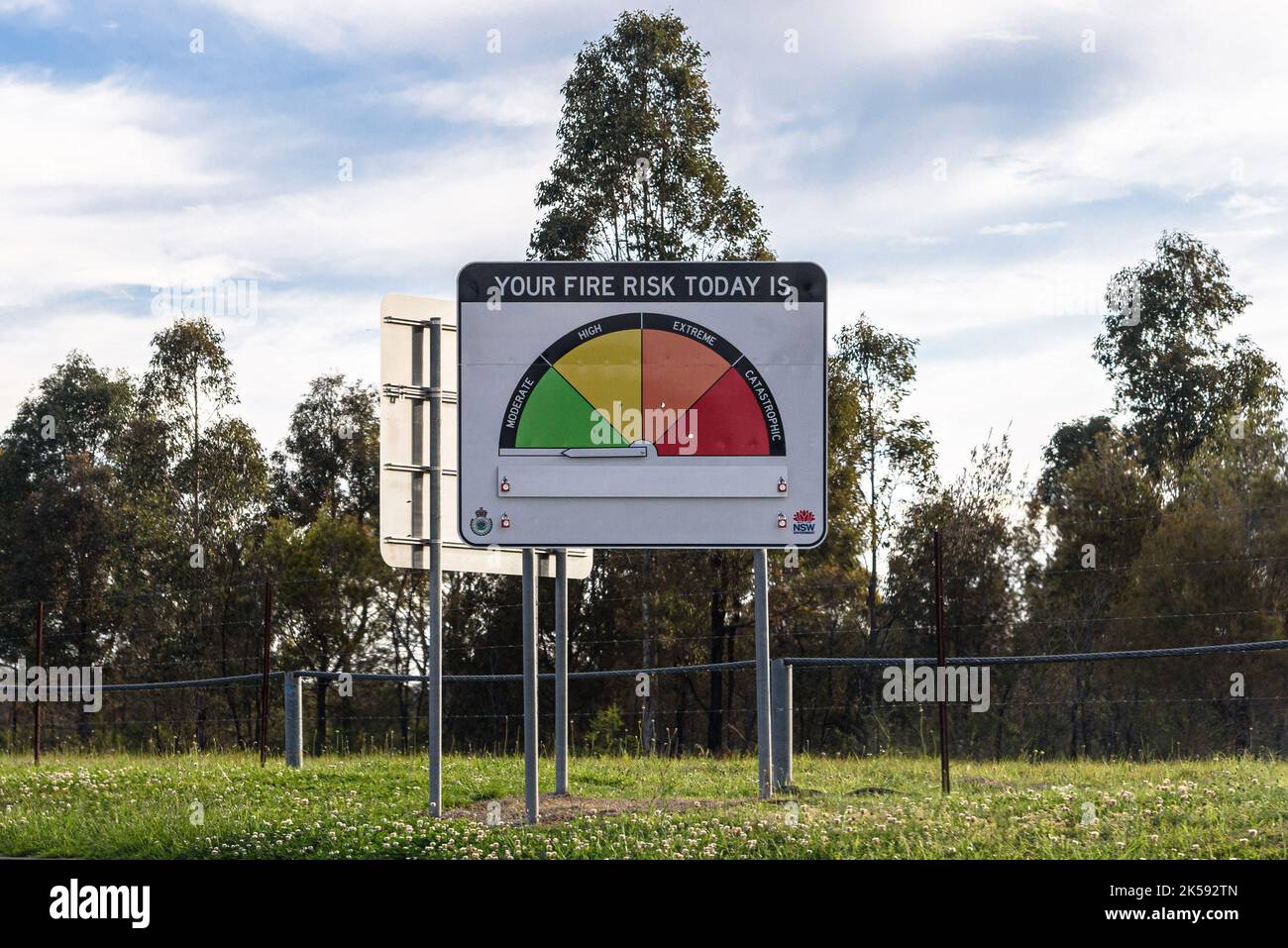 Fire risk sign australia hi-res stock photography and images - Alamy