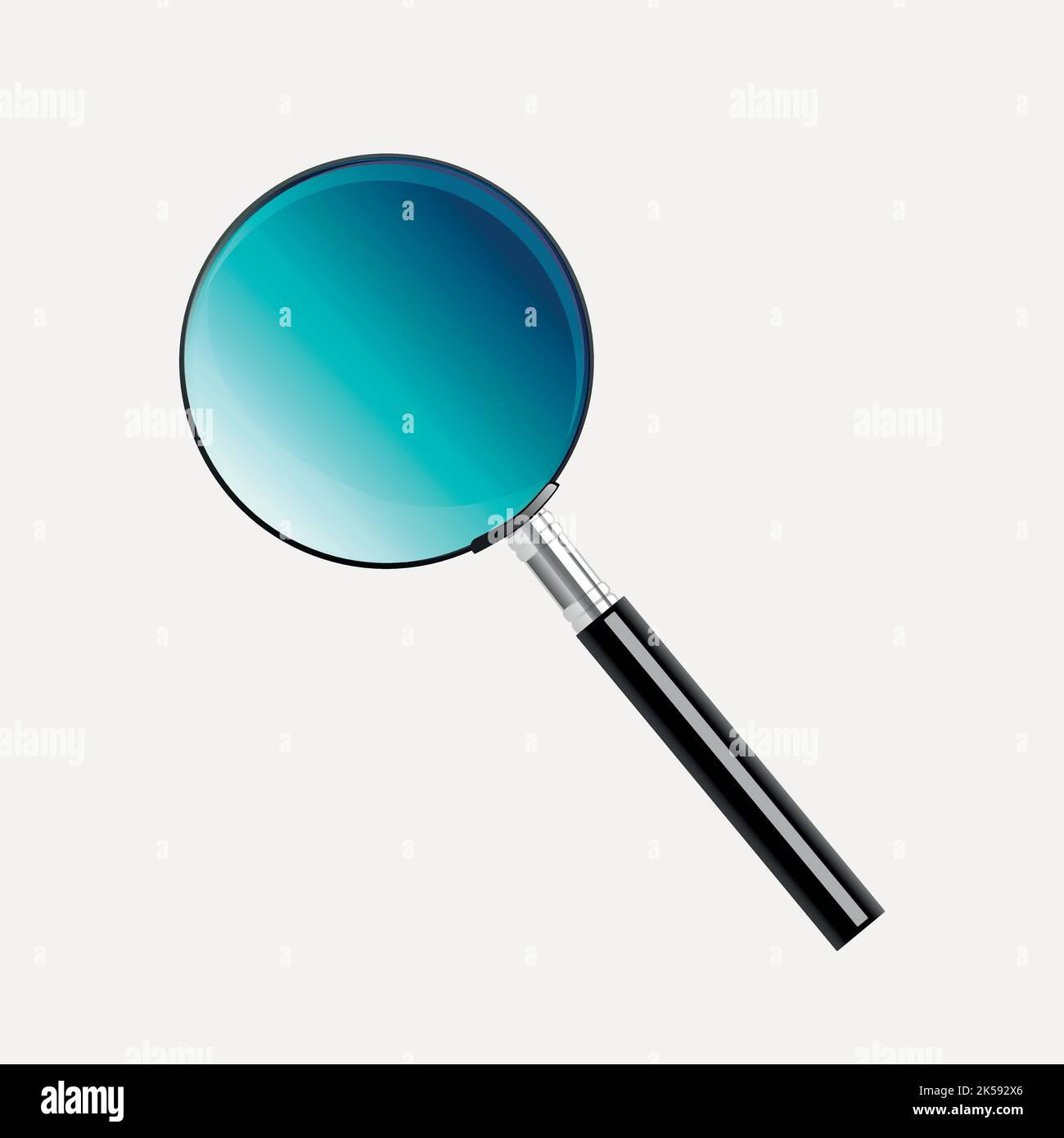 Magnifying glass clipart, object illustration vector Stock Vector Image ...