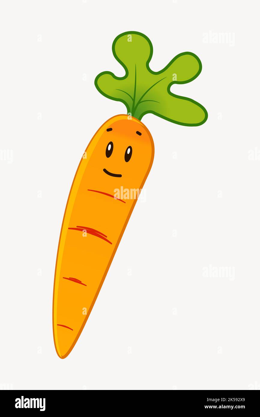 Cartoon Carrot With Face