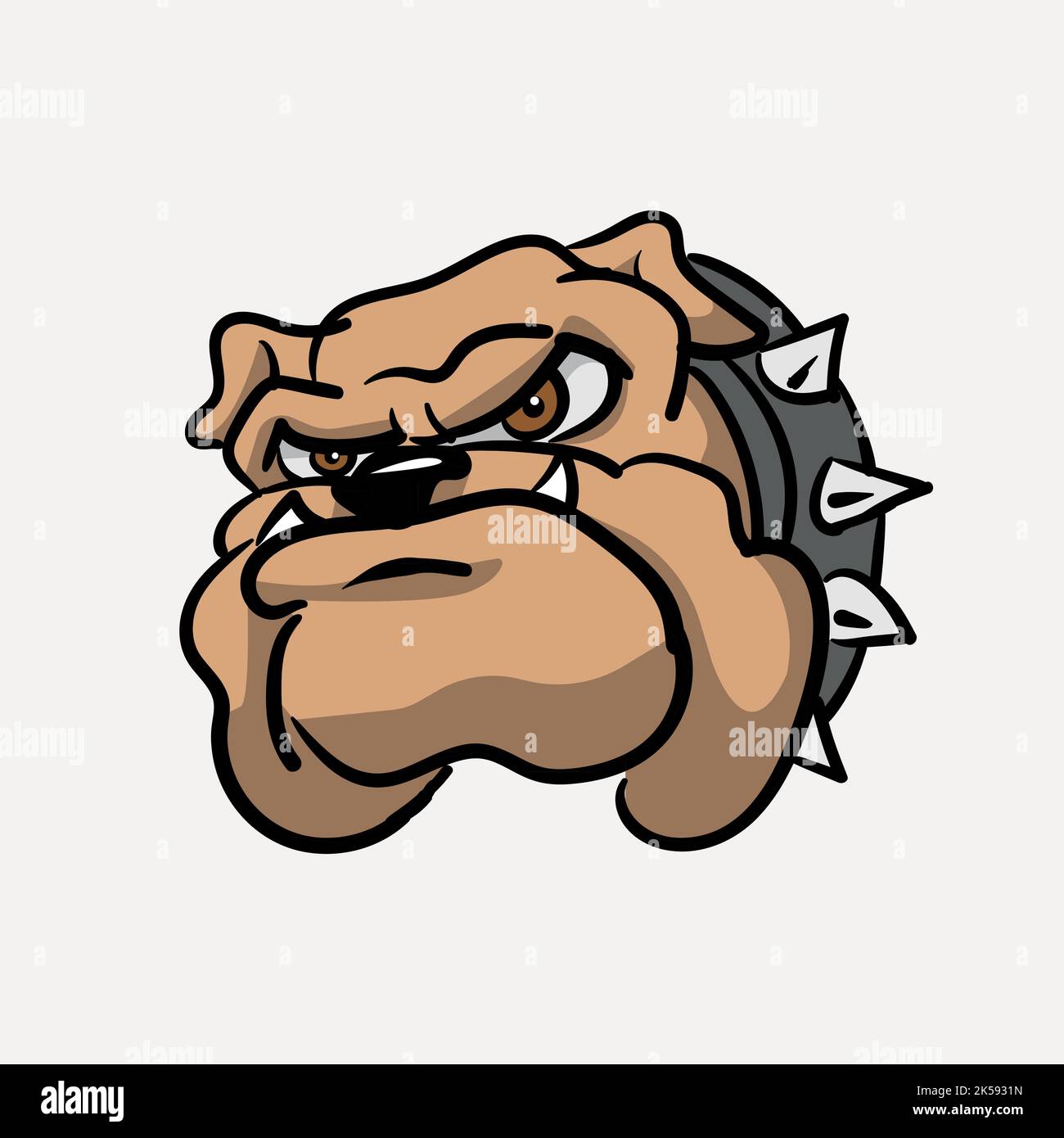 Cartoon Bulldog clipart, animal illustration vector Stock Vector Image ...