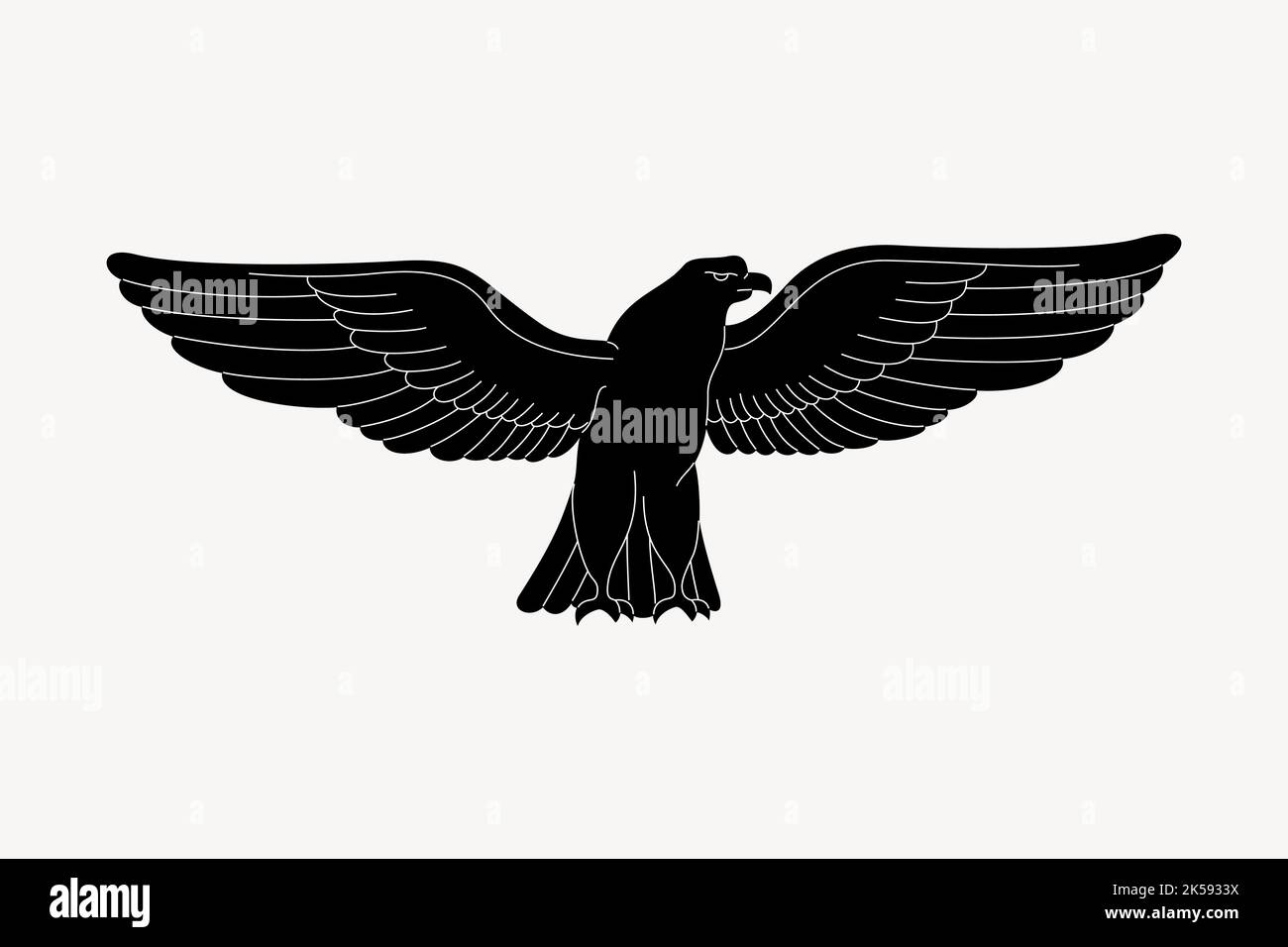 Sparrowhawk bird sticker, animal illustration vector Stock Vector Image ...