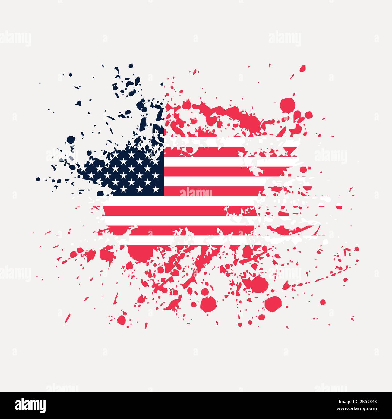 American flag splash clipart hi-res stock photography and images - Alamy