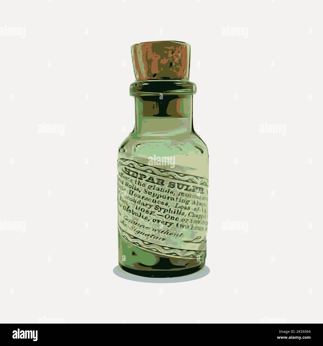 Potion bottle clipart, object illustration vector Stock Vector Image ...
