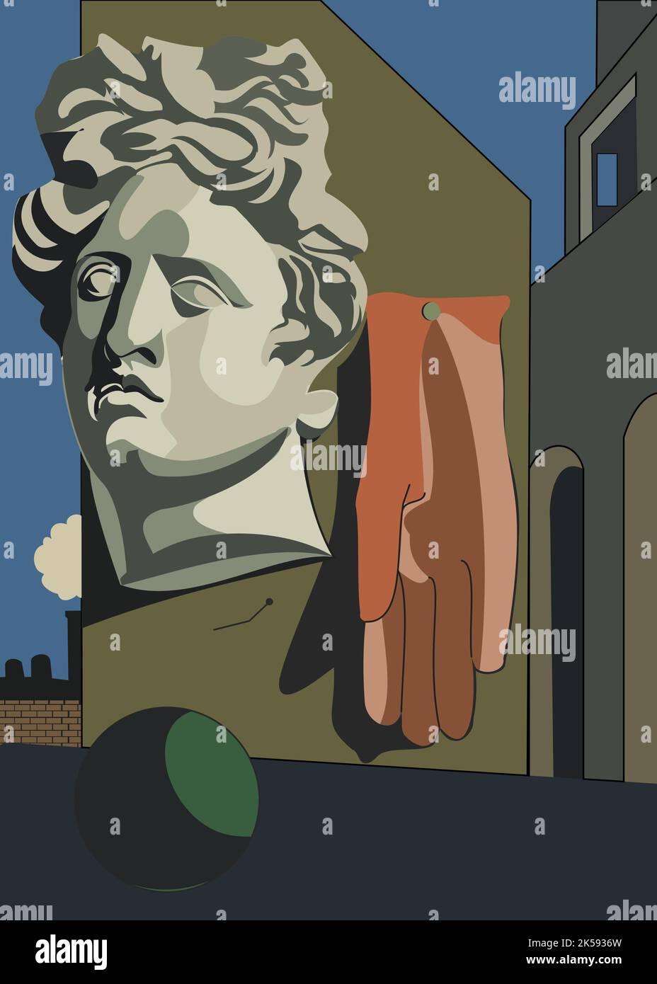 Abstract Greek god background, aesthetic illustration vector Stock ...