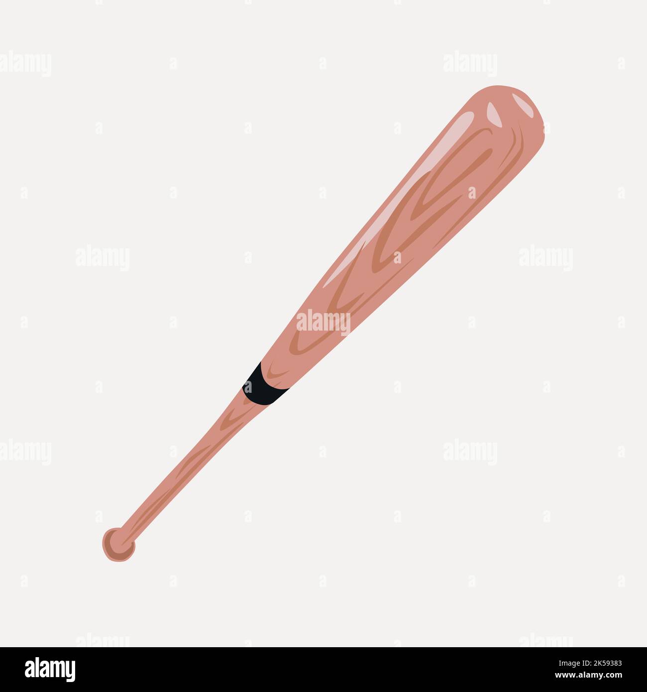 Baseball bat clipart, sport equipment illustration vector Stock Vector ...