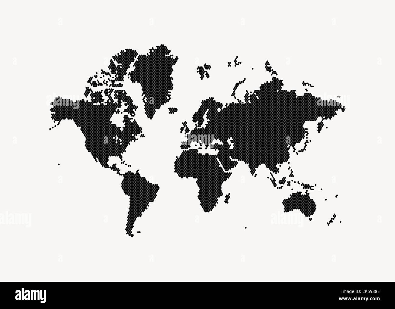 World map sticker, geography illustration vector Stock Vector Image ...