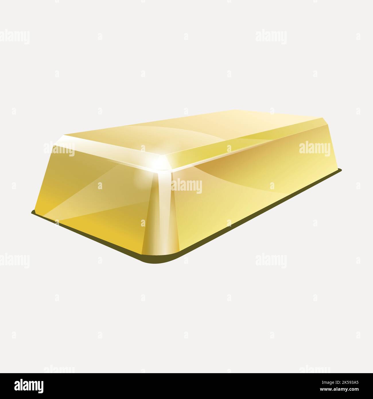 Gold bar clipart, object illustration vector Stock Vector Image & Art ...