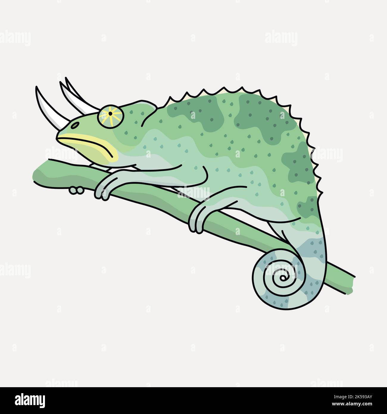 Chameleon clipart hi-res stock photography and images - Alamy
