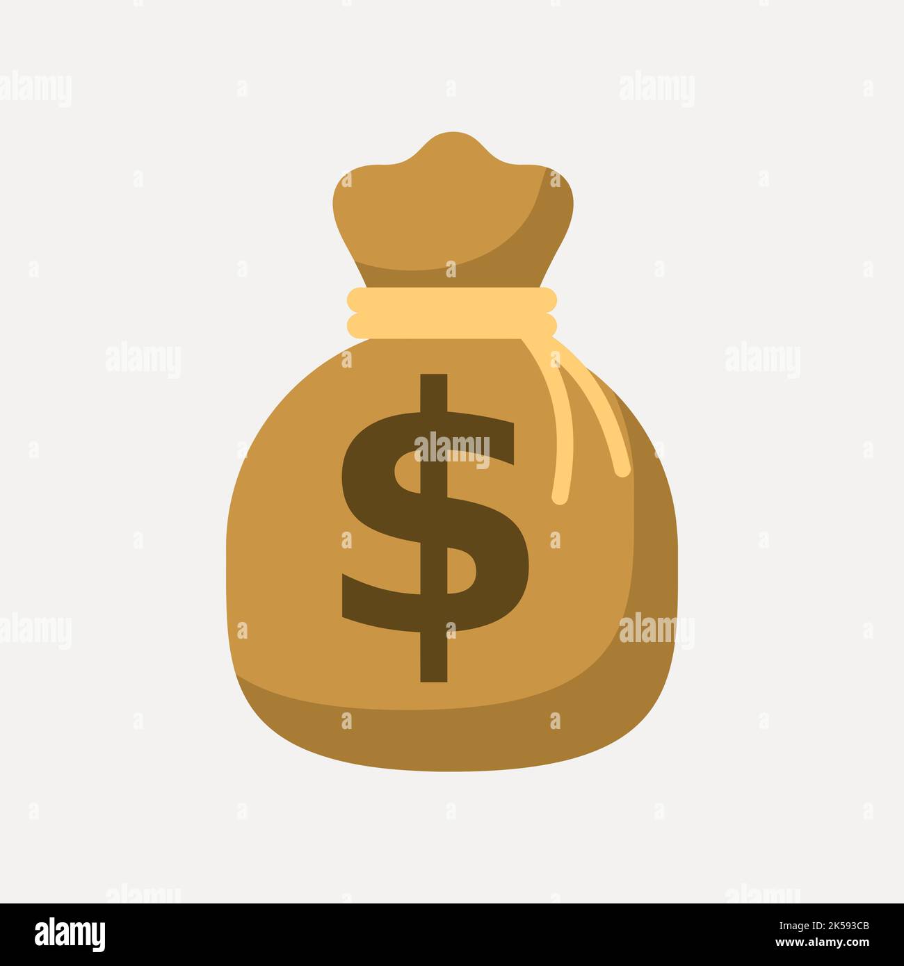 Money bag clipart, dollar currency illustration vector Stock Vector ...