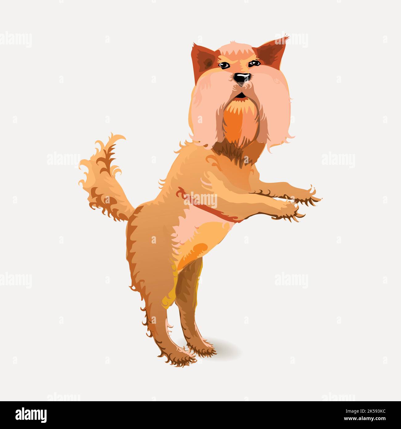 Jumping dog clipart, animal illustration vector Stock Vector Image ...