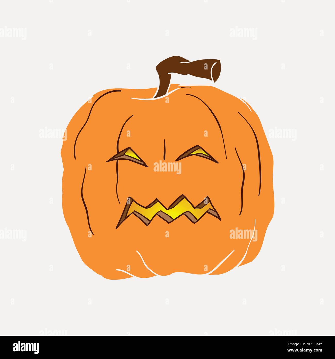 Scary Jack O Lantern Clipart