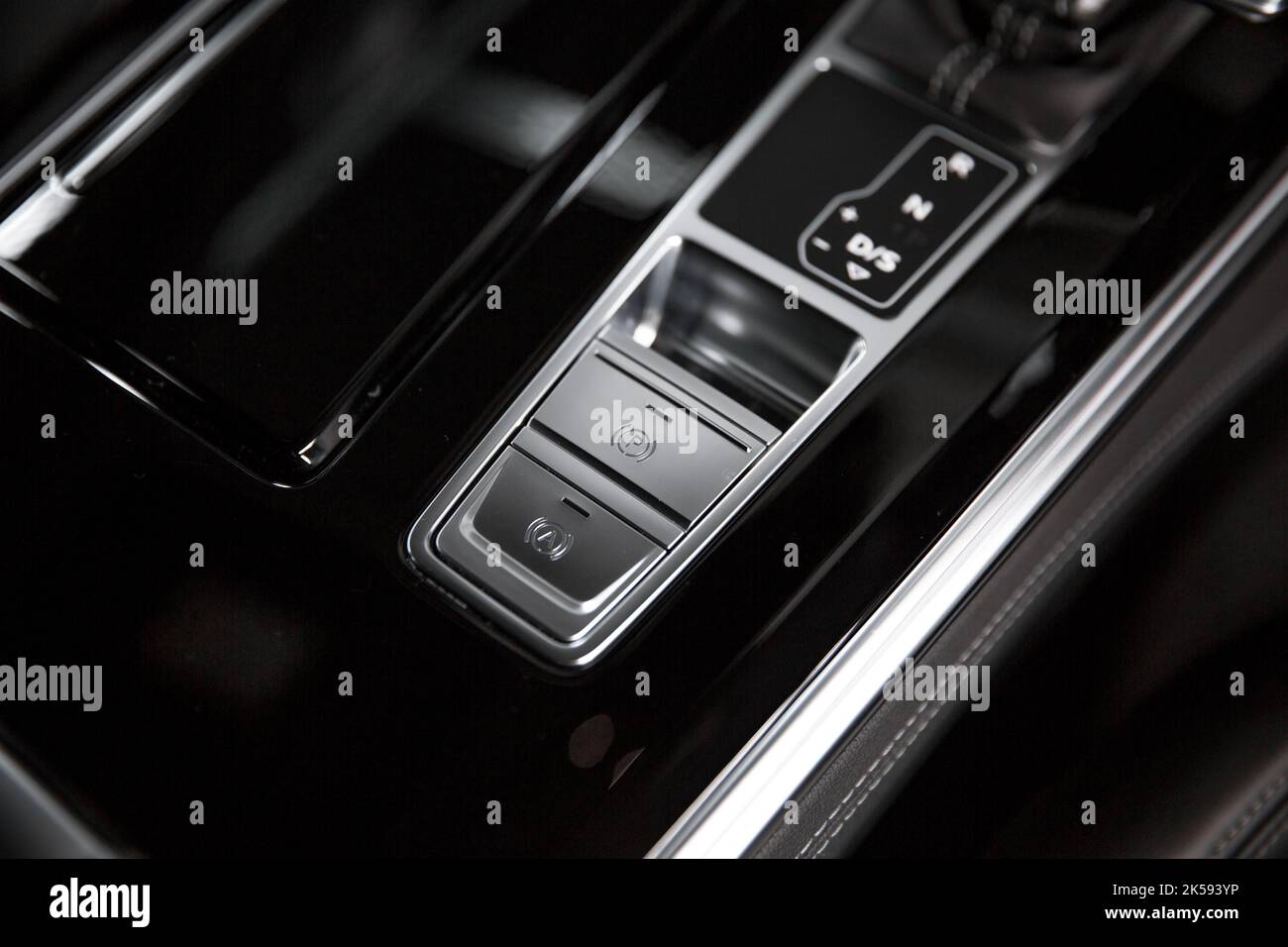 An Automatic Gearbox Gearstick Of 2021 Audi RS6 With Aluminum inserts ...