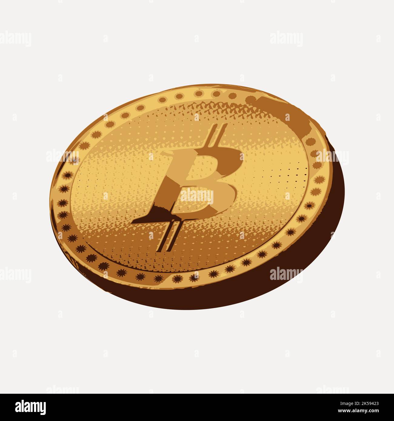 Gold bitcoin clipart hi-res stock photography and images - Alamy