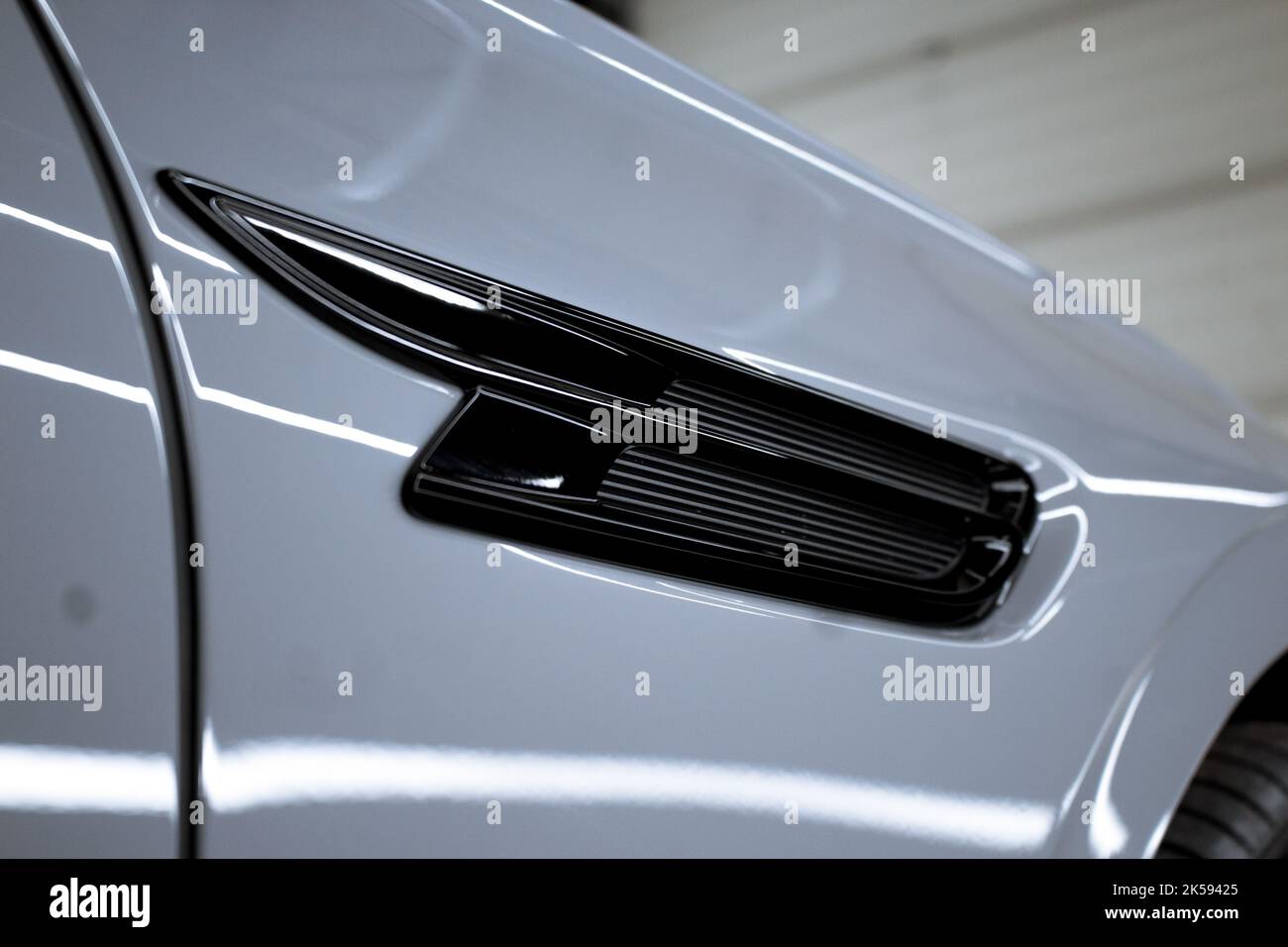 The Bentley Flying B Wings On The Side Grilles Of A 2022 Bentley Flying ...