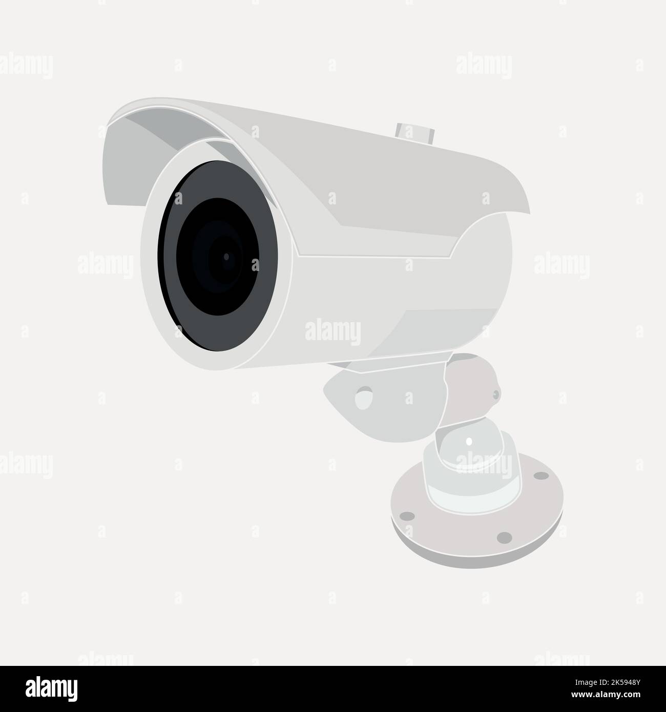CCTV camera clipart, object illustration vector Stock Vector Image ...