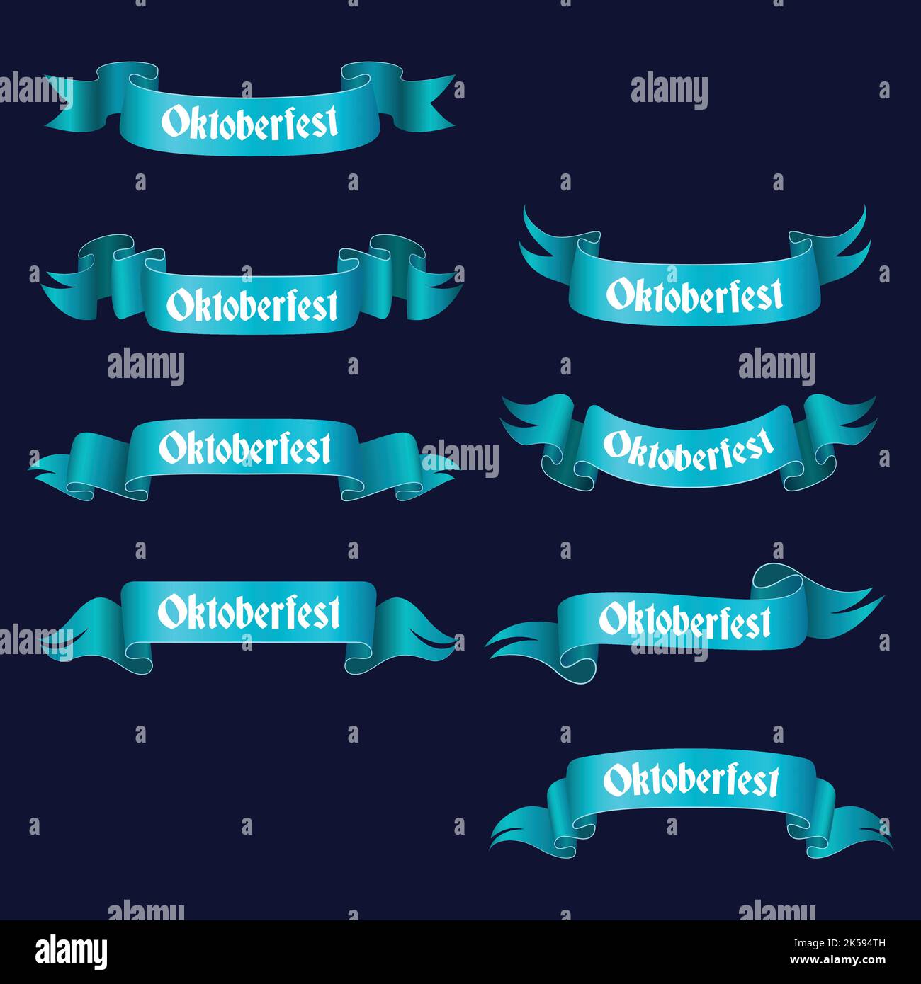 gradient oktoberfest ribbons collection vector design illustration Stock Vector Image & Art - Alamy