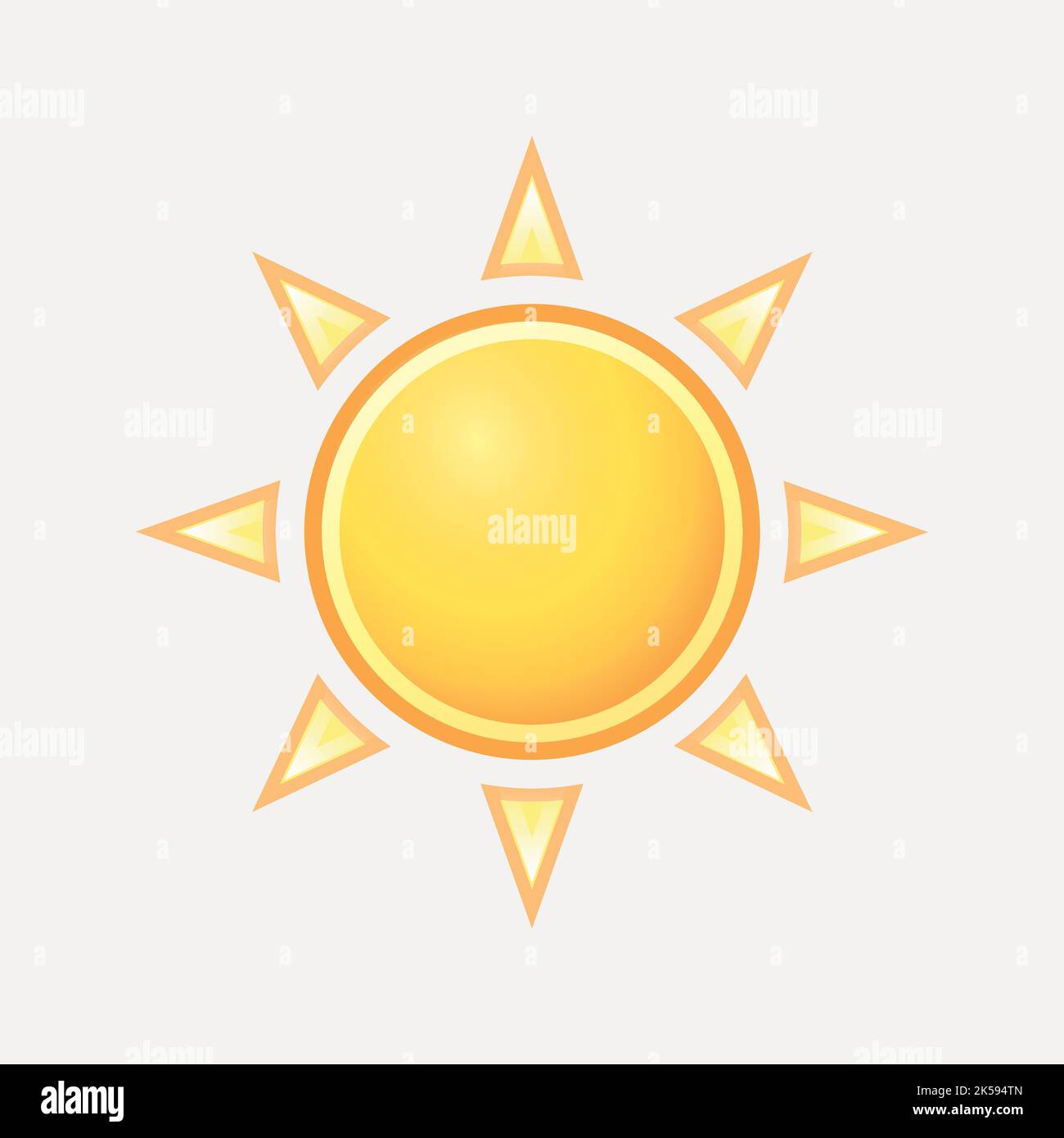 Sun clipart, weather illustration vector Stock Vector Image & Art - Alamy
