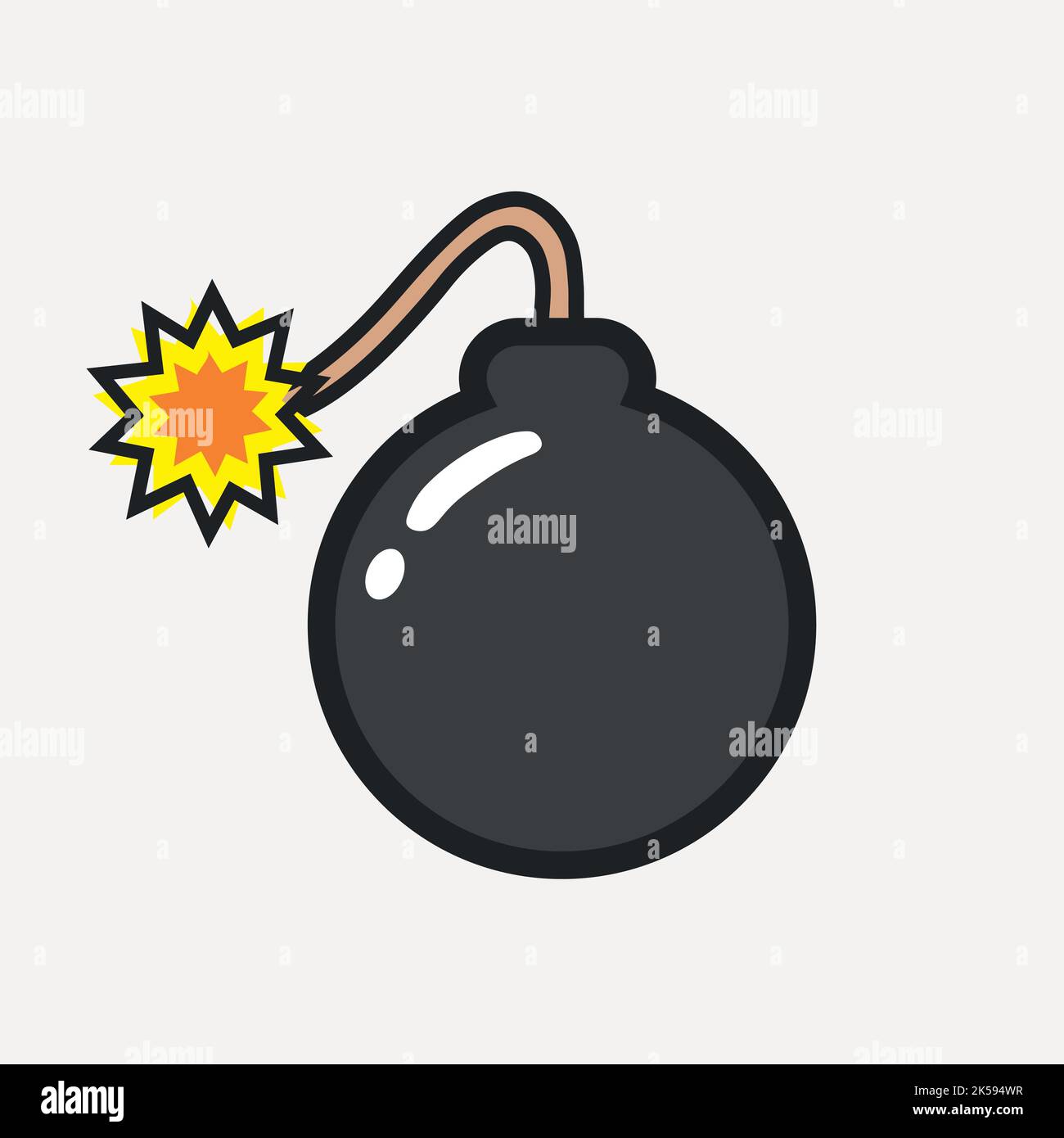 Bomb clipart, cartoon illustration vector Stock Vector Image & Art - Alamy