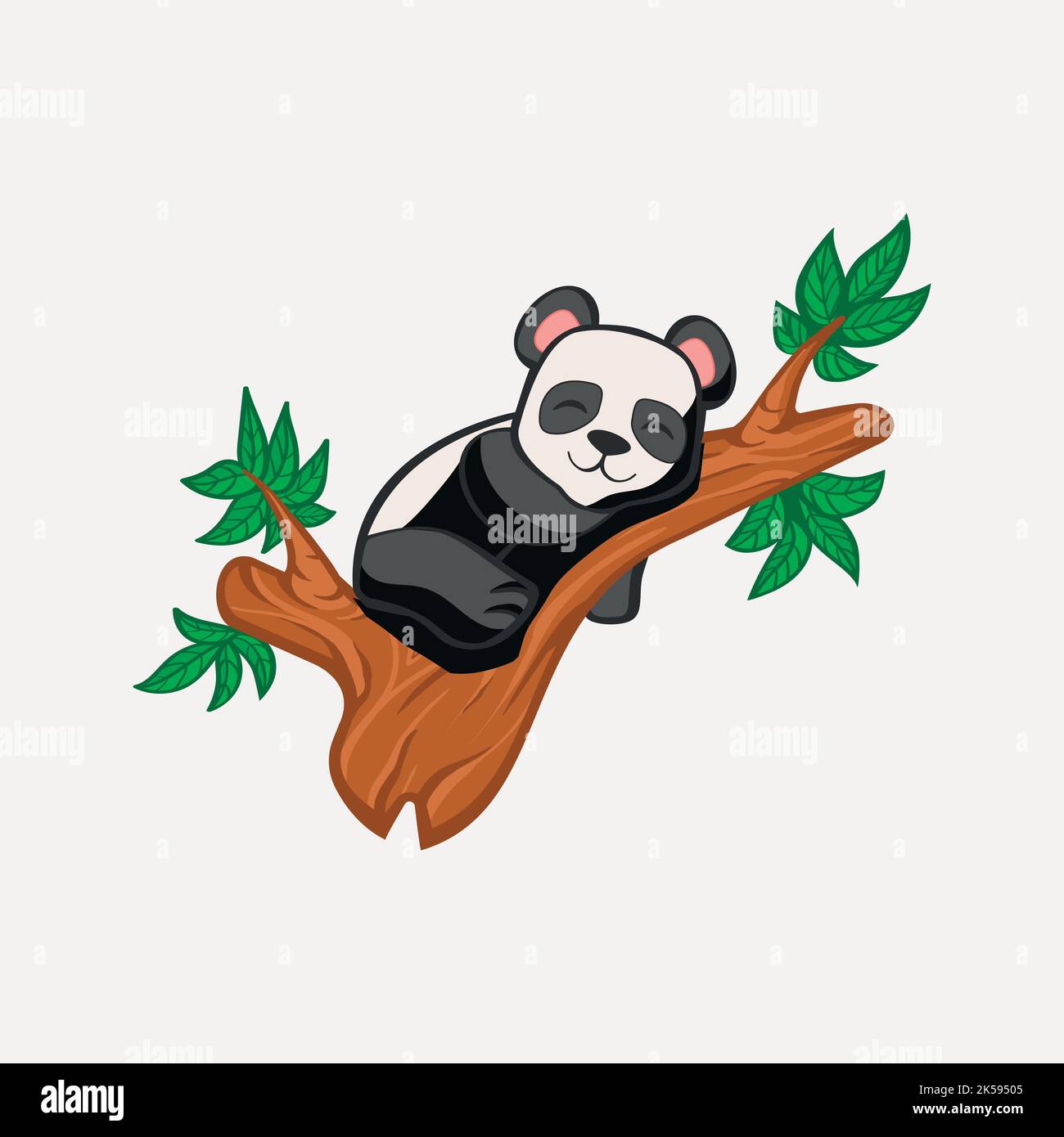 Sleeping panda clipart Stock Vector Images - Alamy