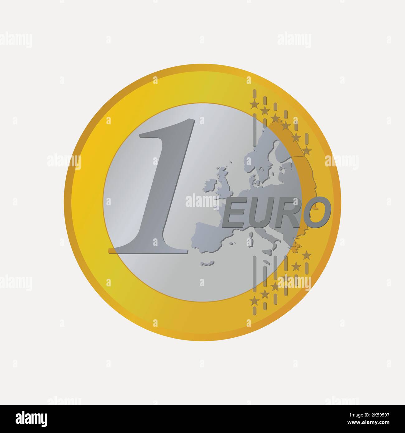 Euro coin clipart, money illustration vector Stock Vector Image & Art ...