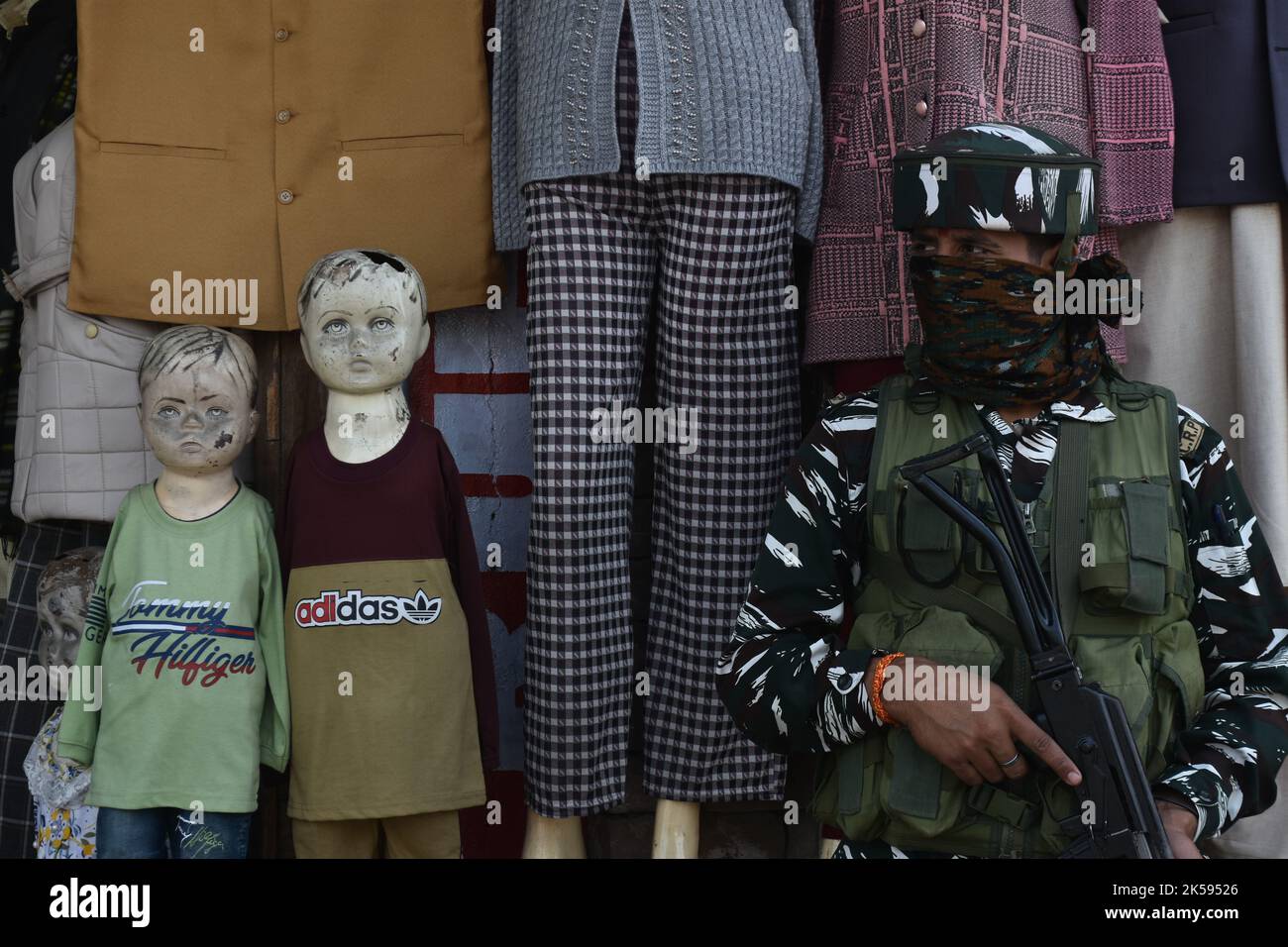 October 4, 2022, Srinagar, Jammu and Kashmir, India: Areal surveillance ...