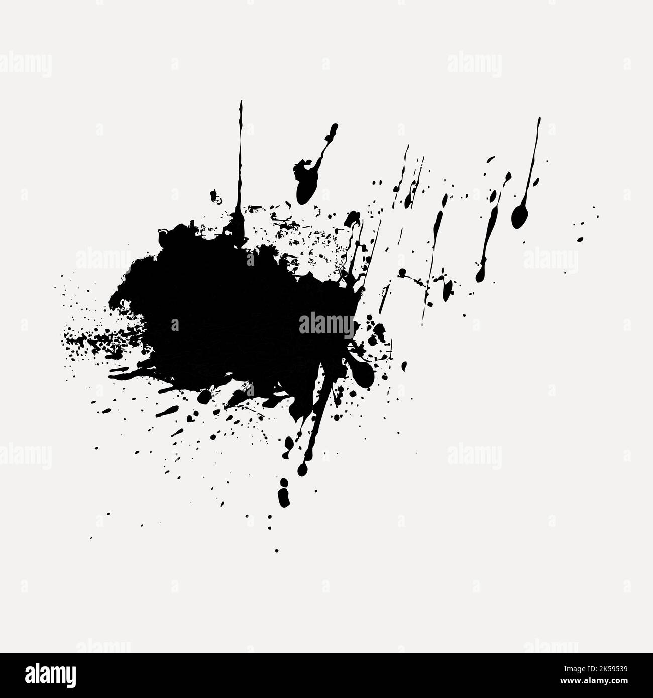 Grunge splatter clipart, black texture vector Stock Vector Image & Art ...