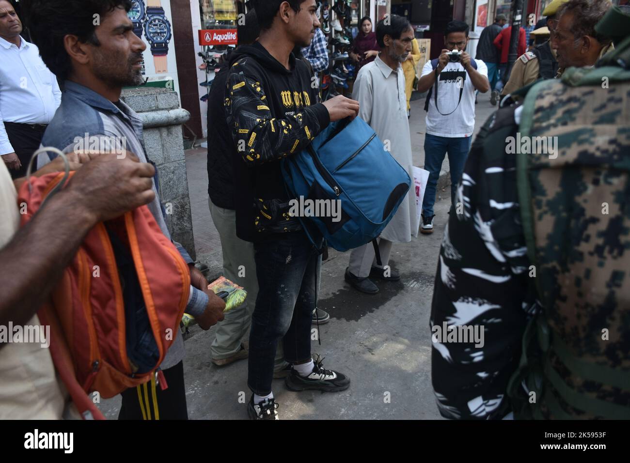 October 4, 2022, Srinagar, Jammu and Kashmir, India: Areal surveillance ...