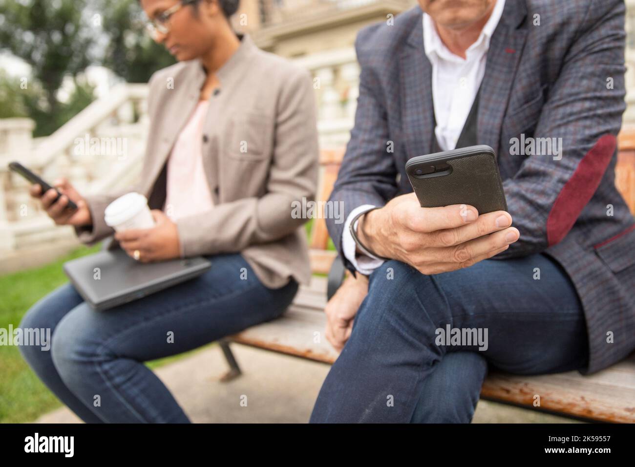 Asian men using mobile phones hi-res stock photography and images - Alamy