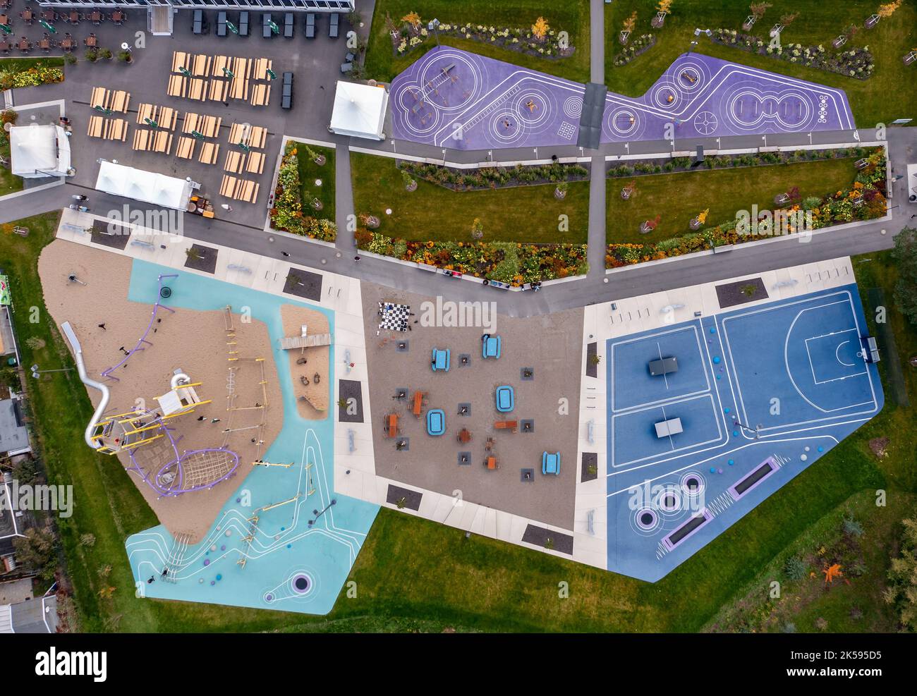 Torgau, Germany. 06th Oct, 2022. Playgrounds and sports areas were ...