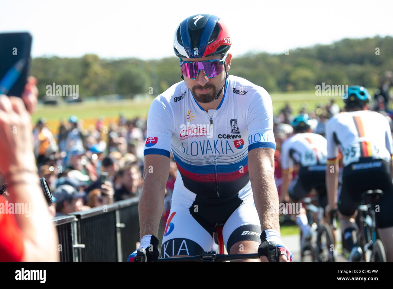 Three time world champion Peter Sagan of Slovakia during the 2022 UCI ...